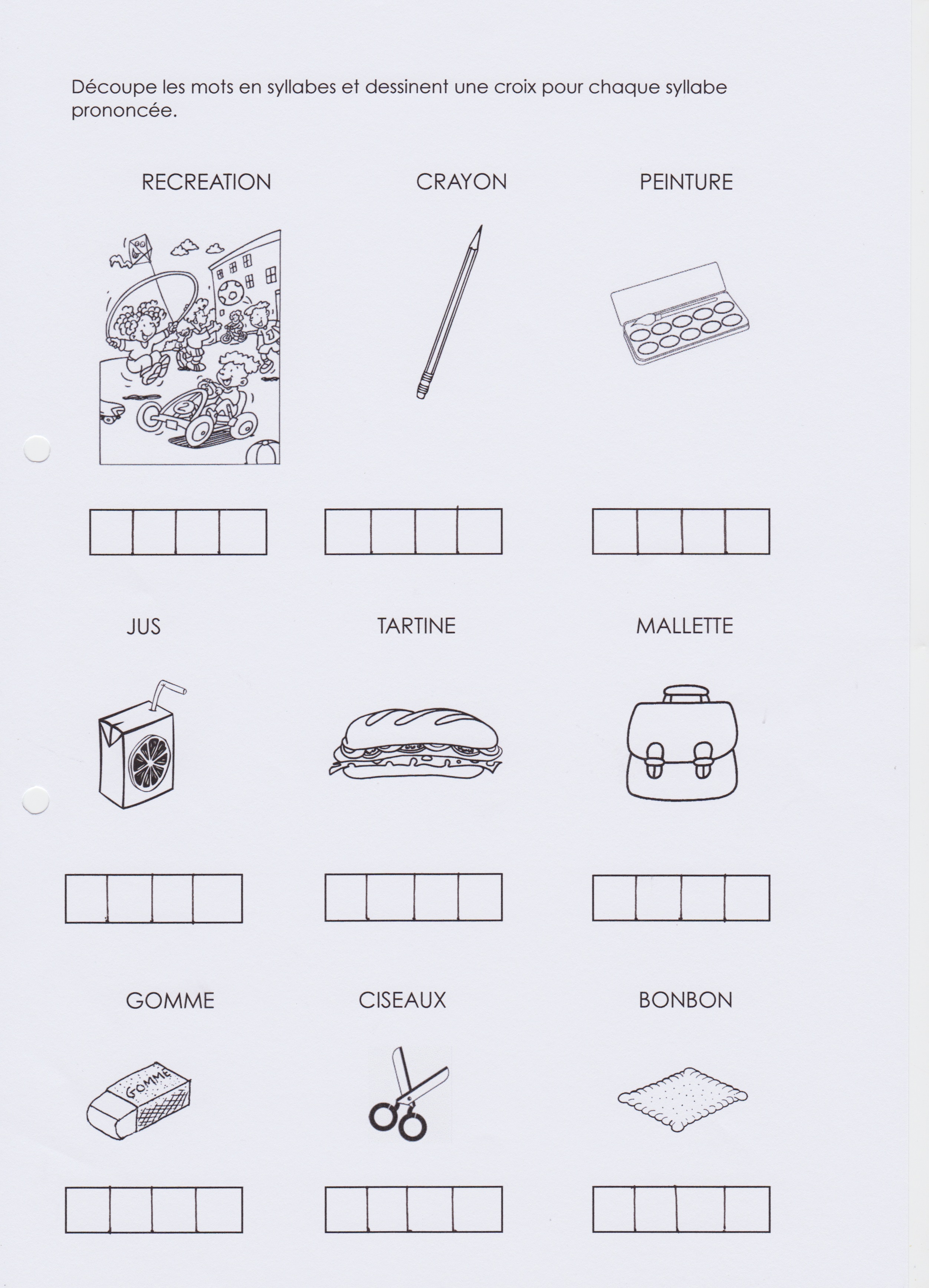 Les syllabes de la rentrée | Madame Delphine